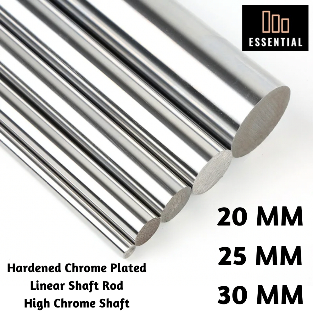 Linear Bearing Shaft Rod Bar Hardened Chrome Shaft ชุบ 45 เหล็ก S45C ...