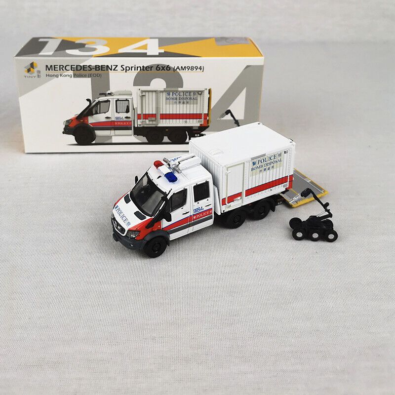 Tiny 134 Mercedes-Benz Sprinter 6x6 Hong Kong Police 1/76 Diecast Model 006348 | Shopee Thailand