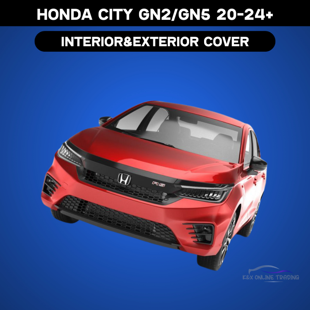 Honda City Gn Gn2/Hatch กลับ 2020-2024 คาร์บอนไฟเบอร์ Trim & Glossy สีดําภายใน Protector ฝาครอบ ...