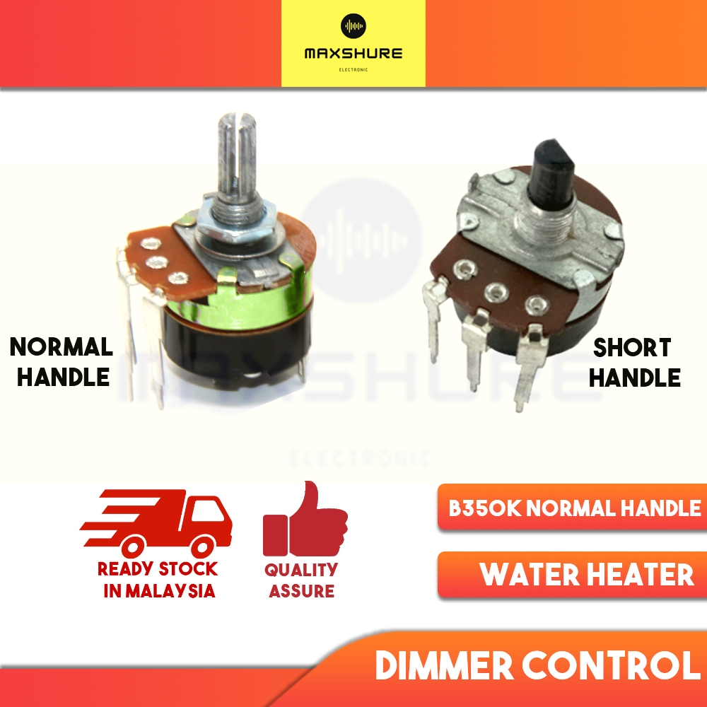 [maxshure] B300k Water Heater Variable Resistor Single Linear Taper Potentiometer Dimmer