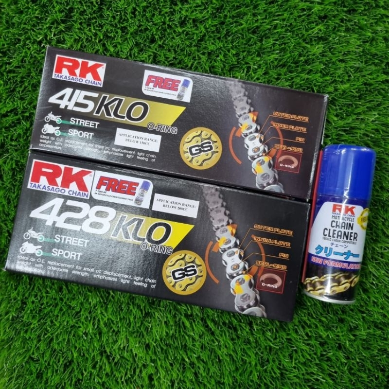 Chain CLEANER RK GOLD CHAIN 428KLO GS และ 415 KLO RK ORING O-RING 122L ...