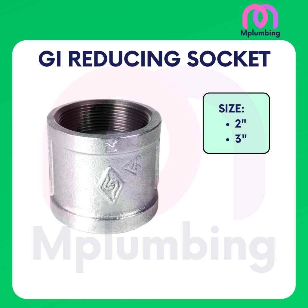 เหล็กชุบสังกะสี SOCKET GI IRON CONNECTOR 1/2" - 3/4" - 1" | Shopee Thailand