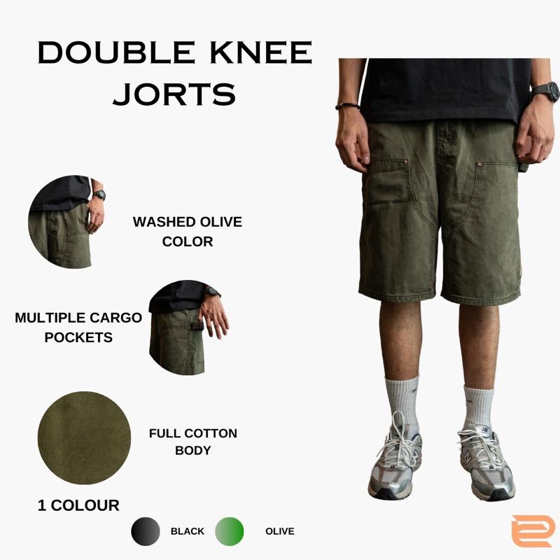 เสื้อผ้า DC DOUBLE KNEE JORTS | Shopee Thailand