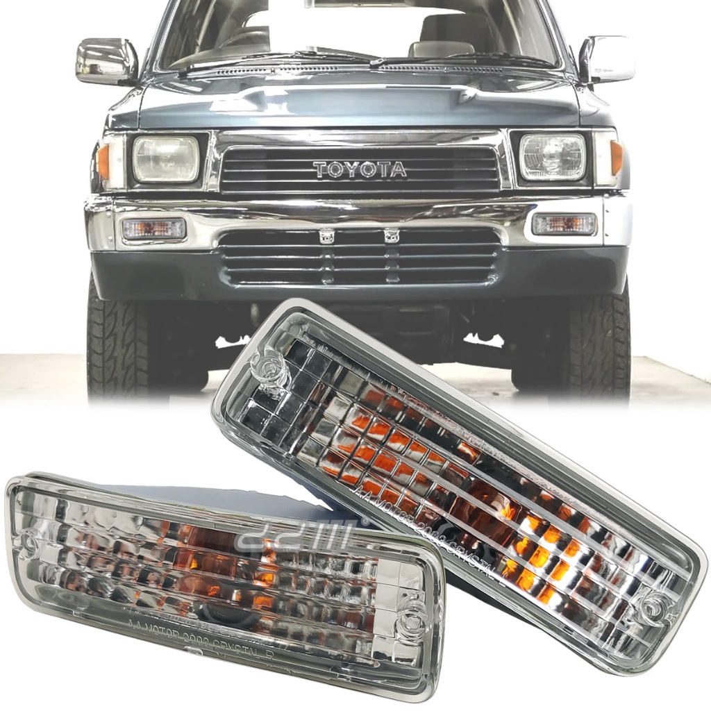 (2 บิจิ) 1 คู่คริสตัลใส โตโยต้า ไฮลักซ์ LN106 LN85 1988-1997 ไฟกันชน ...