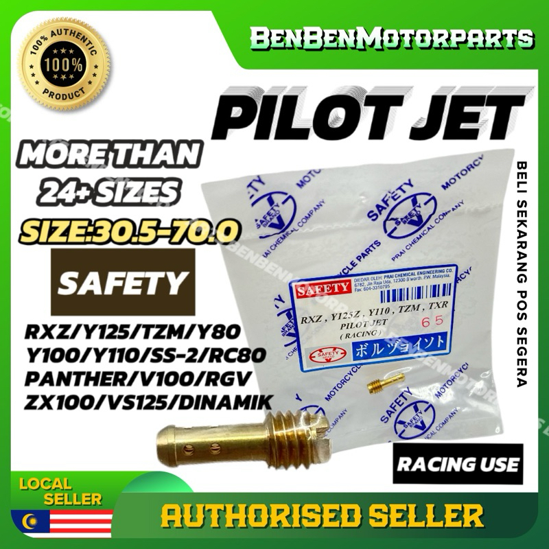 Pilot SAFETY JET RXZ Y125z TZM Y80 Y100 Y110 SS2 Dinamik DT125 RC80 ...