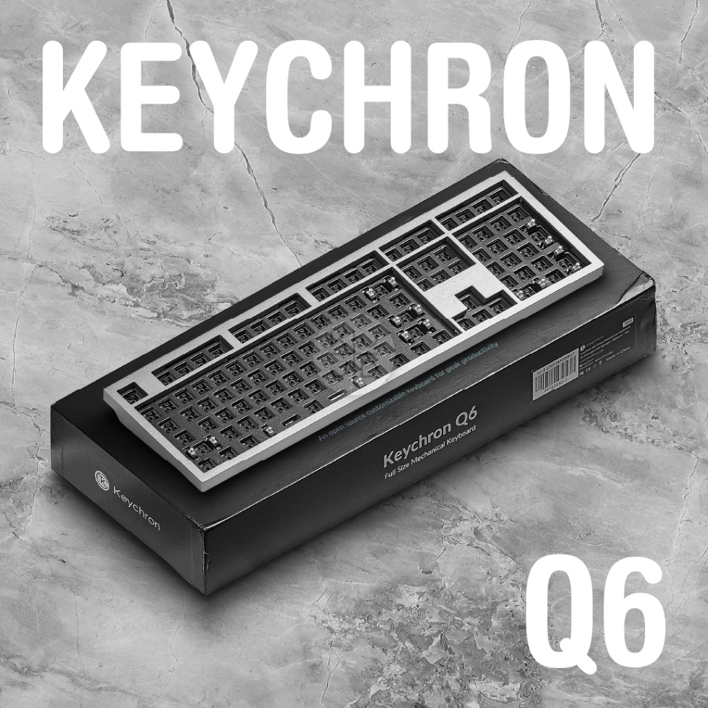 [CLEARANCE] Keychron Q6 Wired Silver Grey No-Knob Barebones คีย์บอร์ด ...