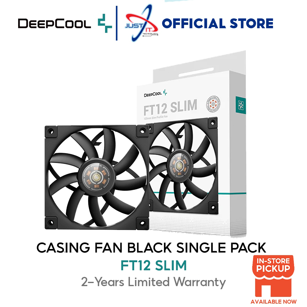 Deepcool FT12 SLIM 120MM SINGLE PACK CASING / CASE FAN ( R-FT12SLIM ...