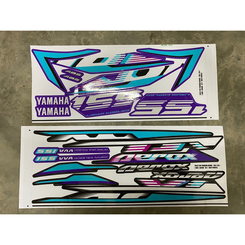 สติกเกอร์ติดตัวถัง Yamaha Nvx155v2 nvx 155 v2 aerox (35) | Shopee Thailand