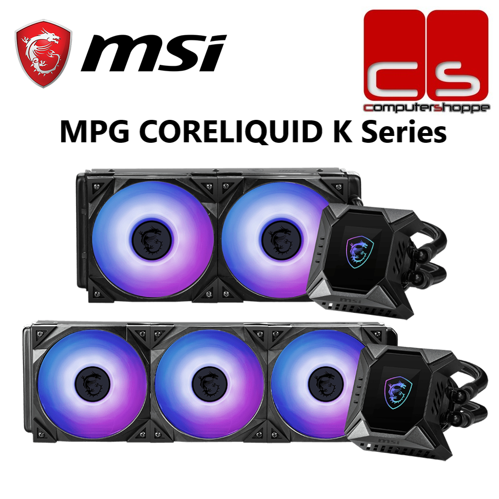 Msi MPG CORELIQUID K Series ARGB AIO Liquid Cooler - K240/K360 | Shopee Thailand