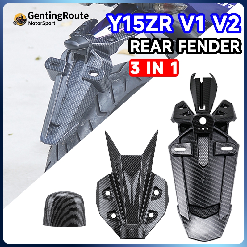 3 IN 1 Y15ZR V1 V2 บังโคลนหลัง Exciter 150 Y15 Belakang Ekor ชุดฝาครอบไฟคาร์บอน ชุดบังโคลน ...