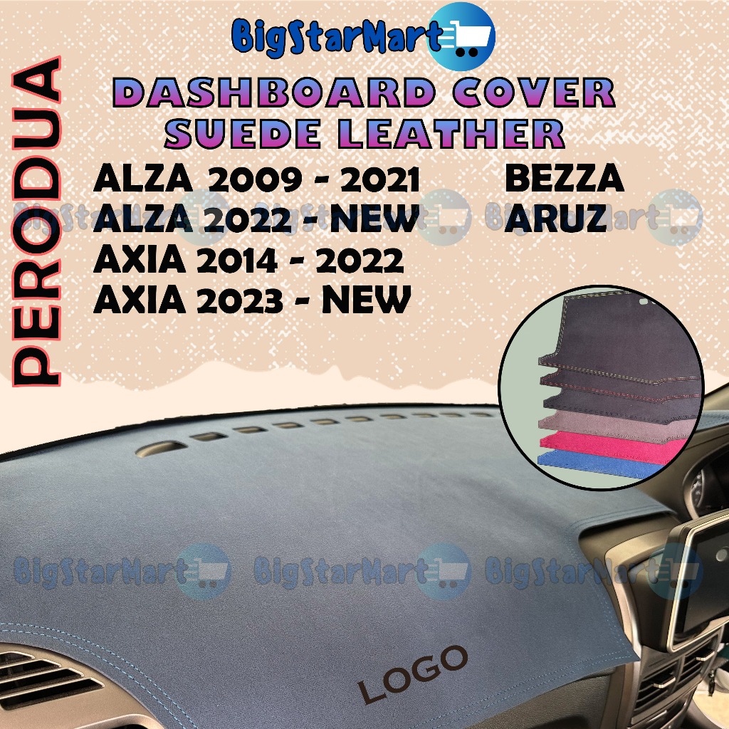 Perodua Alza Bezza Aruz Axia Suede Leather Dashboard Cover Custom Made ...