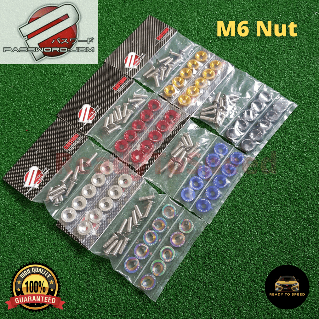 Jdm M6 สกรูน็อตหกเหลี่ยม ดัดแปลง สําหรับรถยนต์ | Shopee Thailand