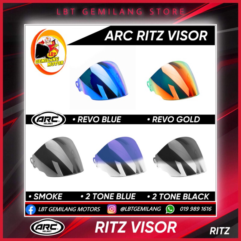 หมวกกันน็อค ARC RITZ [VISOR COLOUR] | Shopee Thailand