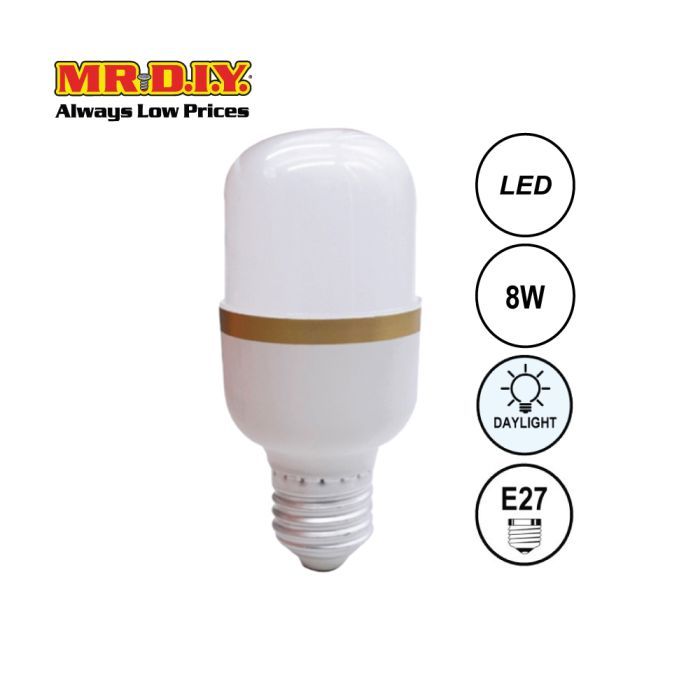(MR.DIY) หลอดไฟ T50 LED Daylight E27 (8W) | Shopee Thailand