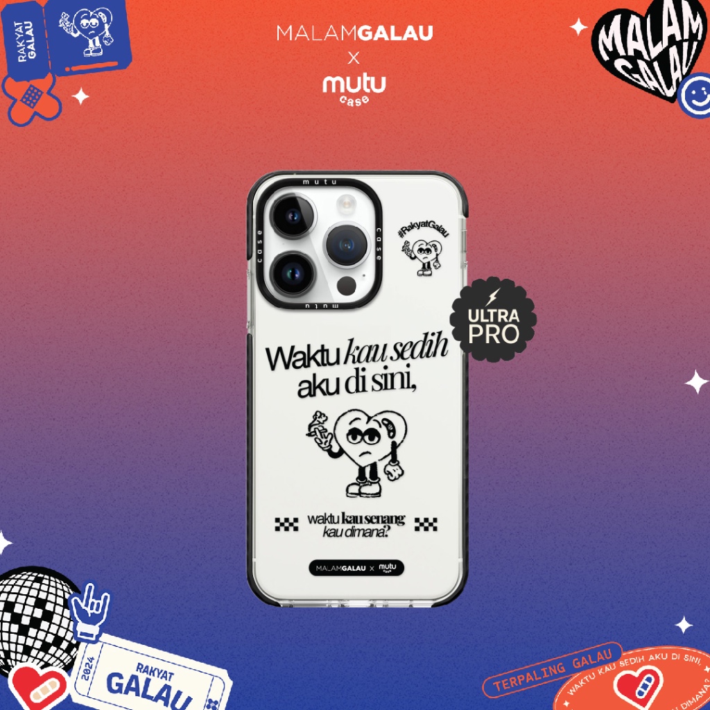 Aku Sentiasa Disini - เคส Mlam Galau x Mutu (ขับเคลื่อนโดย Ultra Pro) เข้ากันได้กับ iP14PROMAX ...