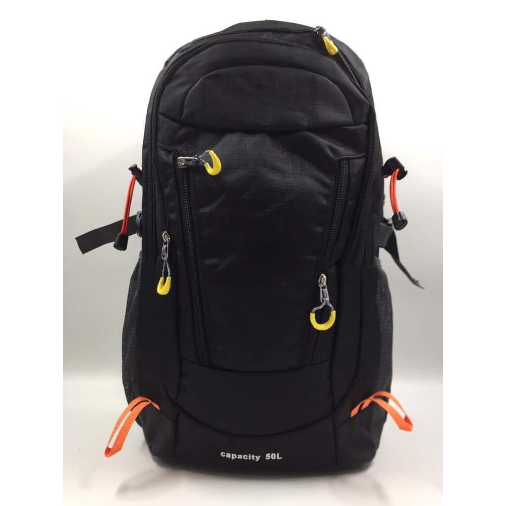 Metal Support Hiking Backpack 30L 50L 60L 5 ช่องซิป beg กระเป๋าปริมาณมาก | Shopee Thailand