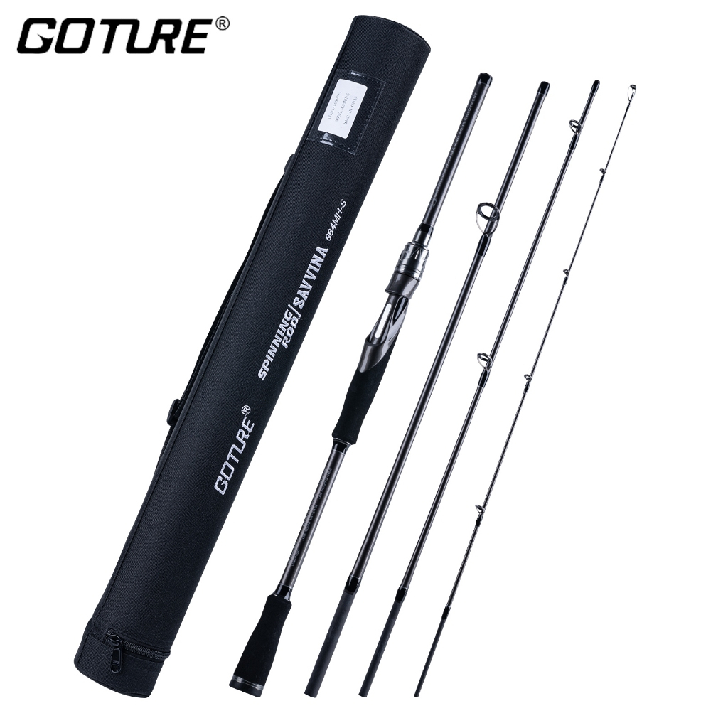 Goture Travel Fishing Rods พร้อมกรณี, 4 ชิ้น, Surf Casting/Spinning Rod ...