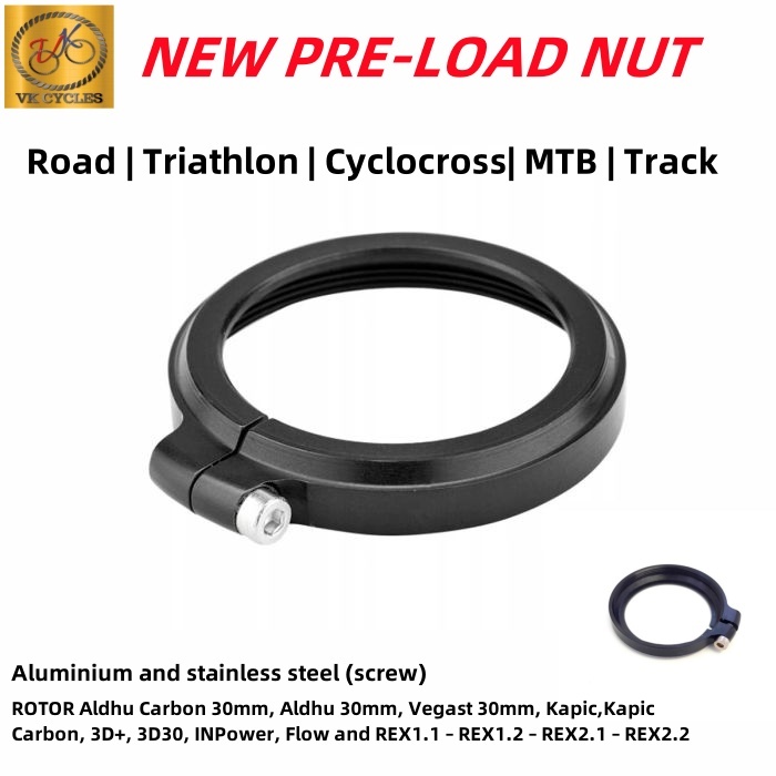 ใหม่ ROTOR PRE-LOAD NUT ROTOR Aldhu Carbon 30mm Road Triathlon ...