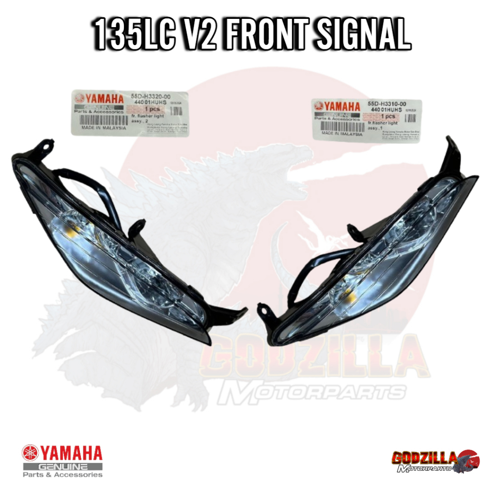 Yamaha 135LC V2 ไฟสัญญาณด ้ านหน ้ าซ ้ ายและขวา HLY 55D-H3310-00 / 55D-H3320-00 LC135 LCV2 โคม ...