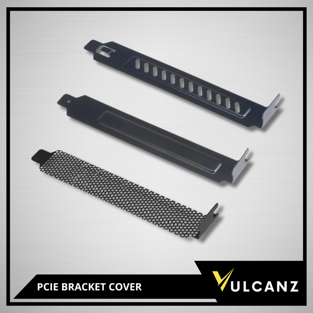 ATX STANDARD CASE PCI SLOT COVER BRACKET BLANK PLATE BLACK PC + ฟรีสกรู ...