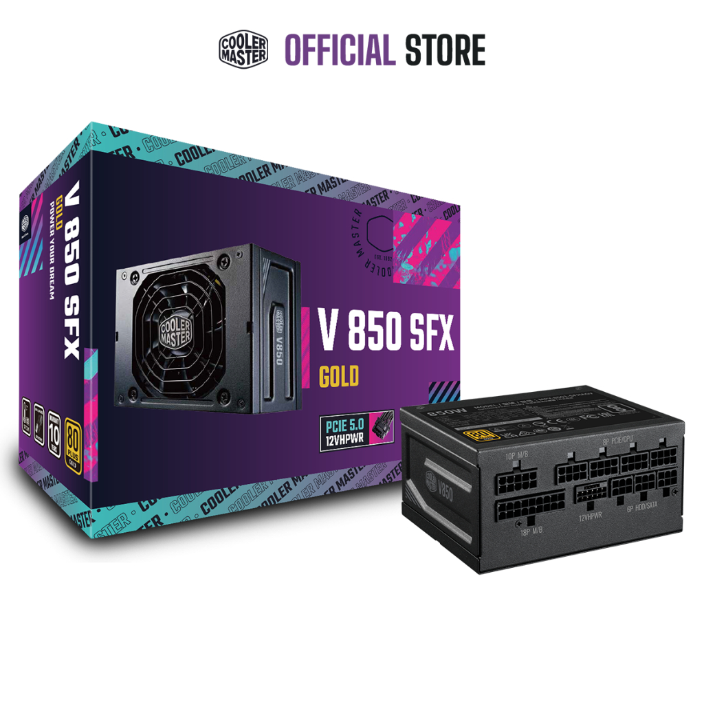 V SFX Gold 850 ATX 3.0 PSU (ประสิทธิภาพ 90%, ตัวเก็บประจุญี่ปุ่น) | Shopee Thailand