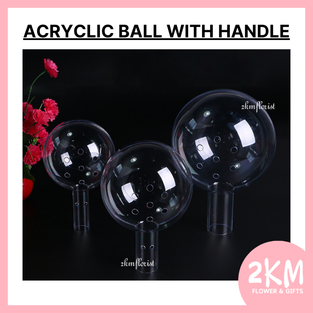 Acrylic Ball HARD TRANSPARKENT Ball BUBBLE Ball ROUND Ball BOBO FLOWER ...