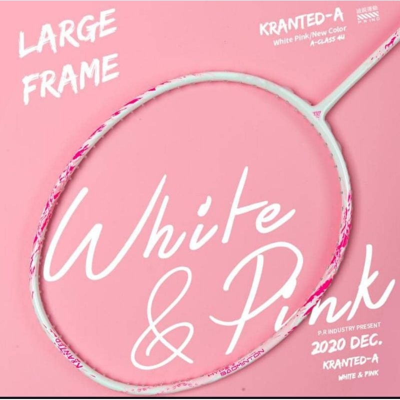 Pr IND Kranted-A SP White Pink Badminton Racquet (Purui/) | Shopee Thailand