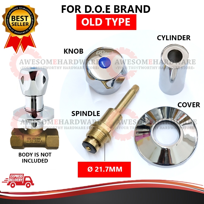 (สําหรับ Doe OLD TYPE) BLITON B2010 B1909 CONCEALED STOPCOCK SPINDLE ...
