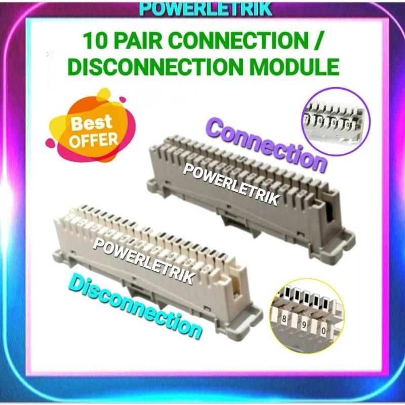 Telephone โมดูล DISCONNECTION 10 ชิ้น / TELEPHONE 10 โมดูลขั้วต่อ ...