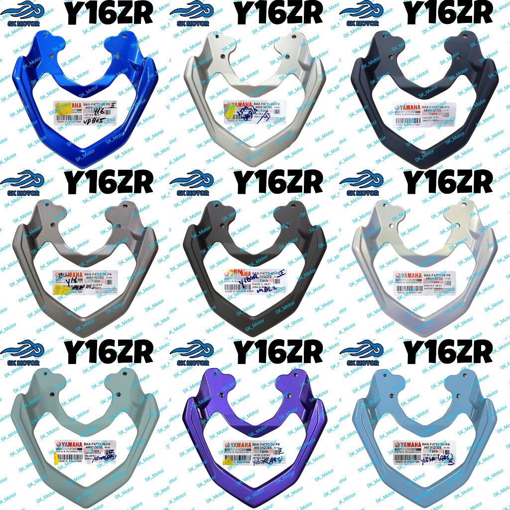 Yamaha Y16ZR Y16 สปอยเลอร์มือจับที่นั่ง Carrier Besi L Bar Hander Blue ...