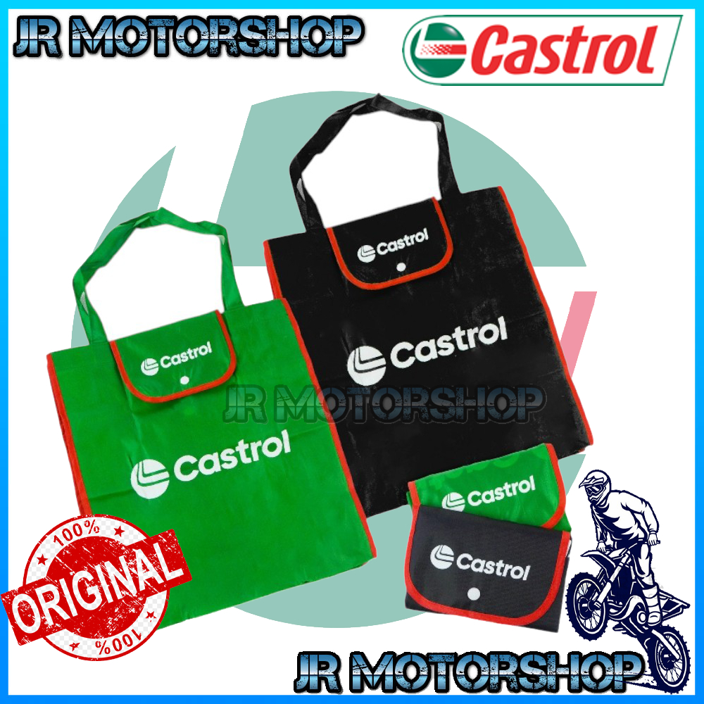 กระเป๋ารีไซเคิลพับได้ Castrol [LIMITED EDITION] สินค้า Castrol Beg ...
