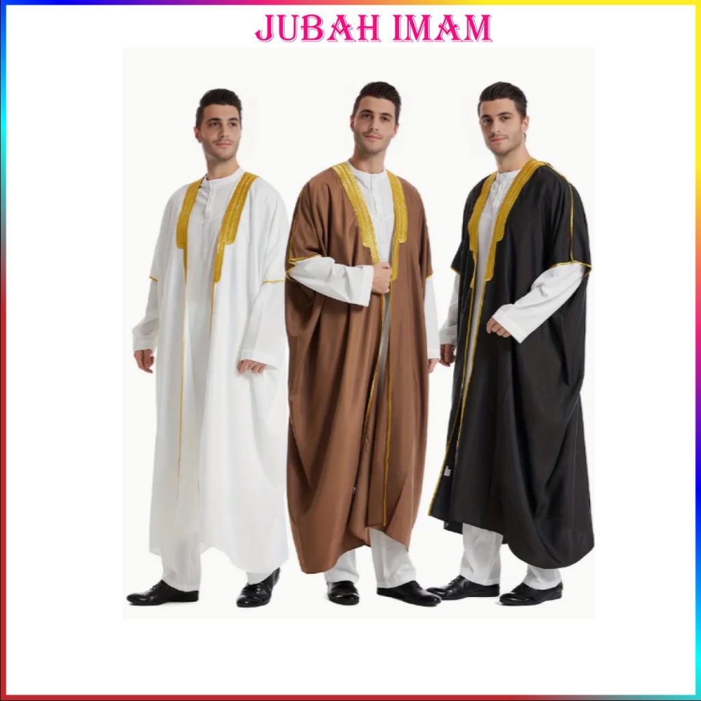BISHT/BESHT JUBAH IMAM MASJID AL-HARAM ROYAL SAUDI ARABIA STYLE ...