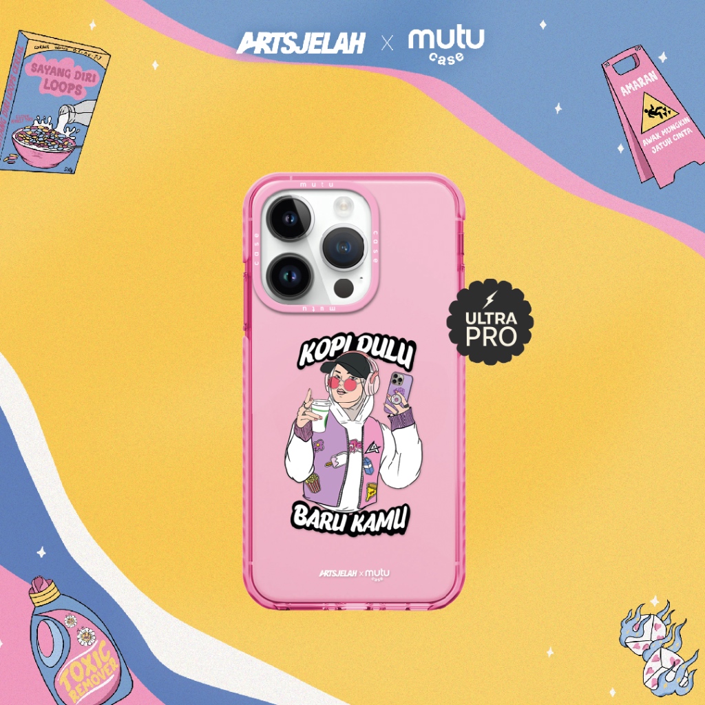 "Kopi Dulu" - Artsjelah x Mutu Case Vol. 3 (ขับเคลื่อนโดย Ultra Pro) เข้ากันได้กับ iP14PROMAX ...