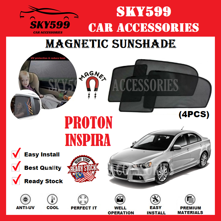 Proton Inspira/Lancer 2007 ม่านบังแดดแม่เหล็ก Epic [4 ชิ้น] | Shopee ...