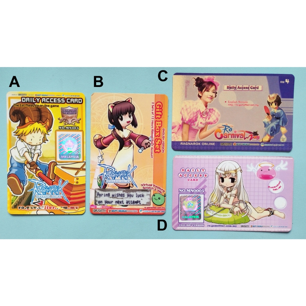 การ์ด Ragnarok Online Reload Daily Access Cards Collection 2005 และ ...