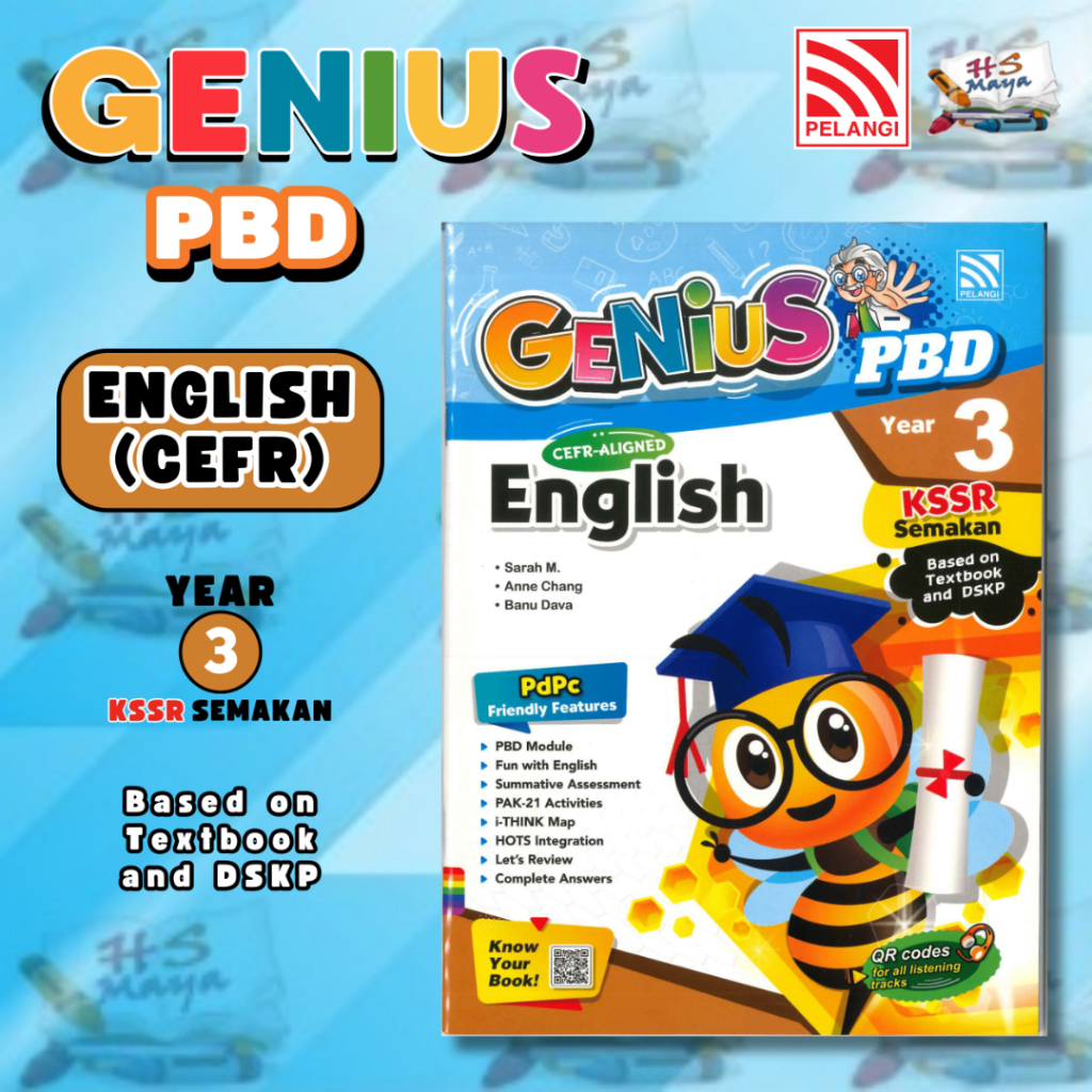 หนังสือออกกําลังกาย GENIUS PBD ENGLISH (CEFR ALIGNED) YEAR 3 KSSR ...