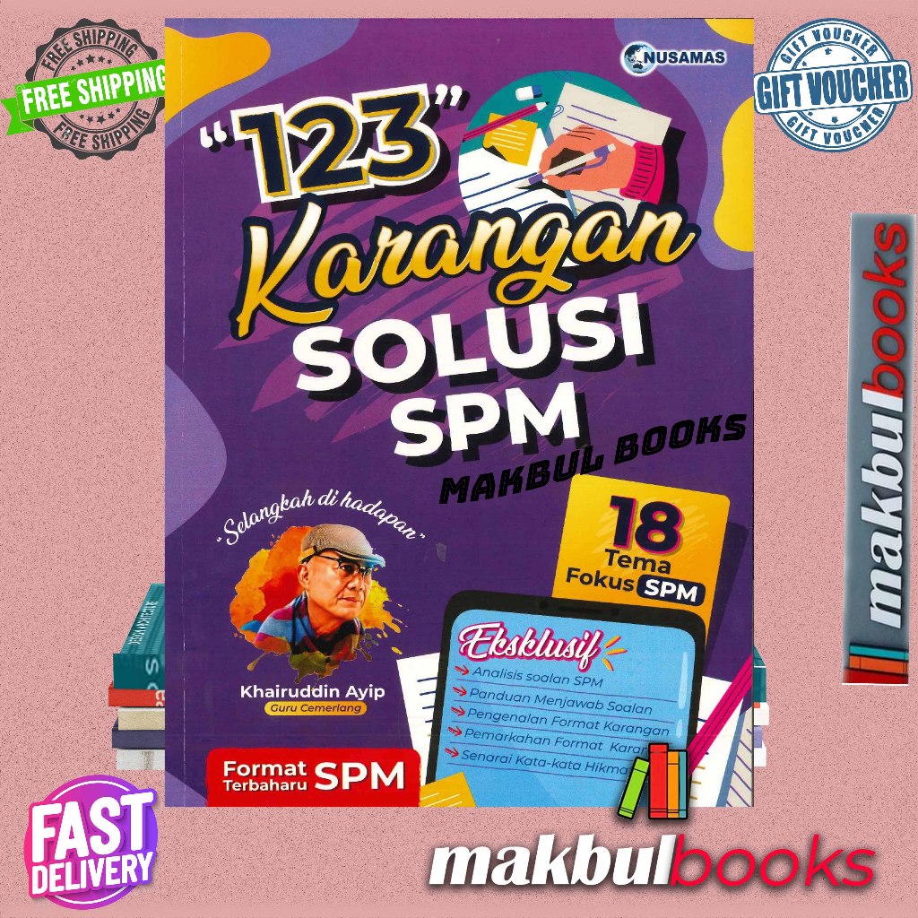 NUSAMAS: SPM SOLUTION REVIEWS 123 PRACTICE BOOK ~ 18 SPM FOCUS THEMES | Shopee Thailand