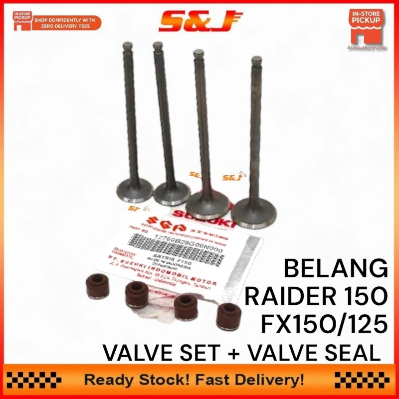 SUZUKI BELANG R FXR150 RAIDER 150 ชุดวาล์วใน EX ซีลวาล์ว STEM | Shopee ...