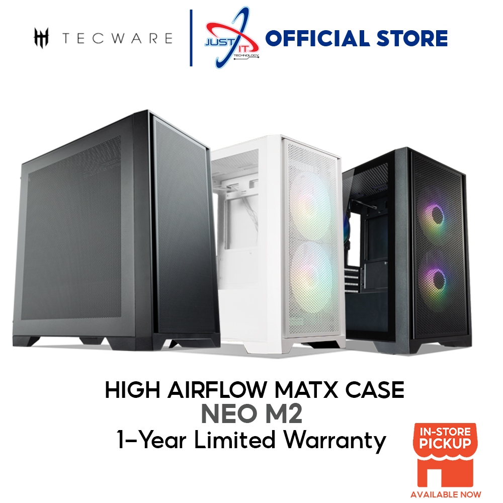 Tecware NEO M2 TG / TECWARE FORGE M2 ARGB MATX เคสเกมมิ่ง (สีดํา / สี ...