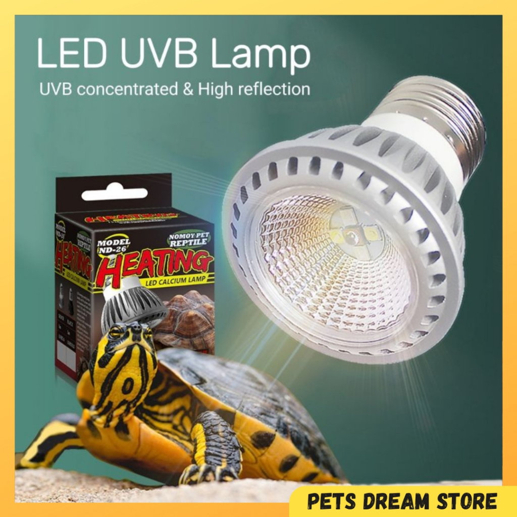 Nomoy สัตว์เลี้ยง LED uvb โคมไฟ 5W เต่า uvb สูงสัตว์เลื้อยคลาน UVA uvb หลอดไฟเต่าผู้ถือเต็ม ...