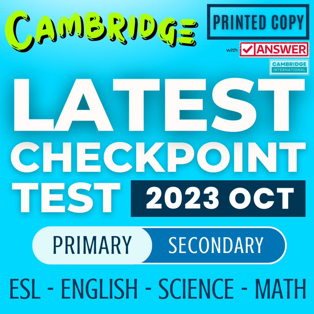 Printed T6 ใหม่ 2023 OCT Cambridge Primary Checkpoint Year 6 Secondary ...