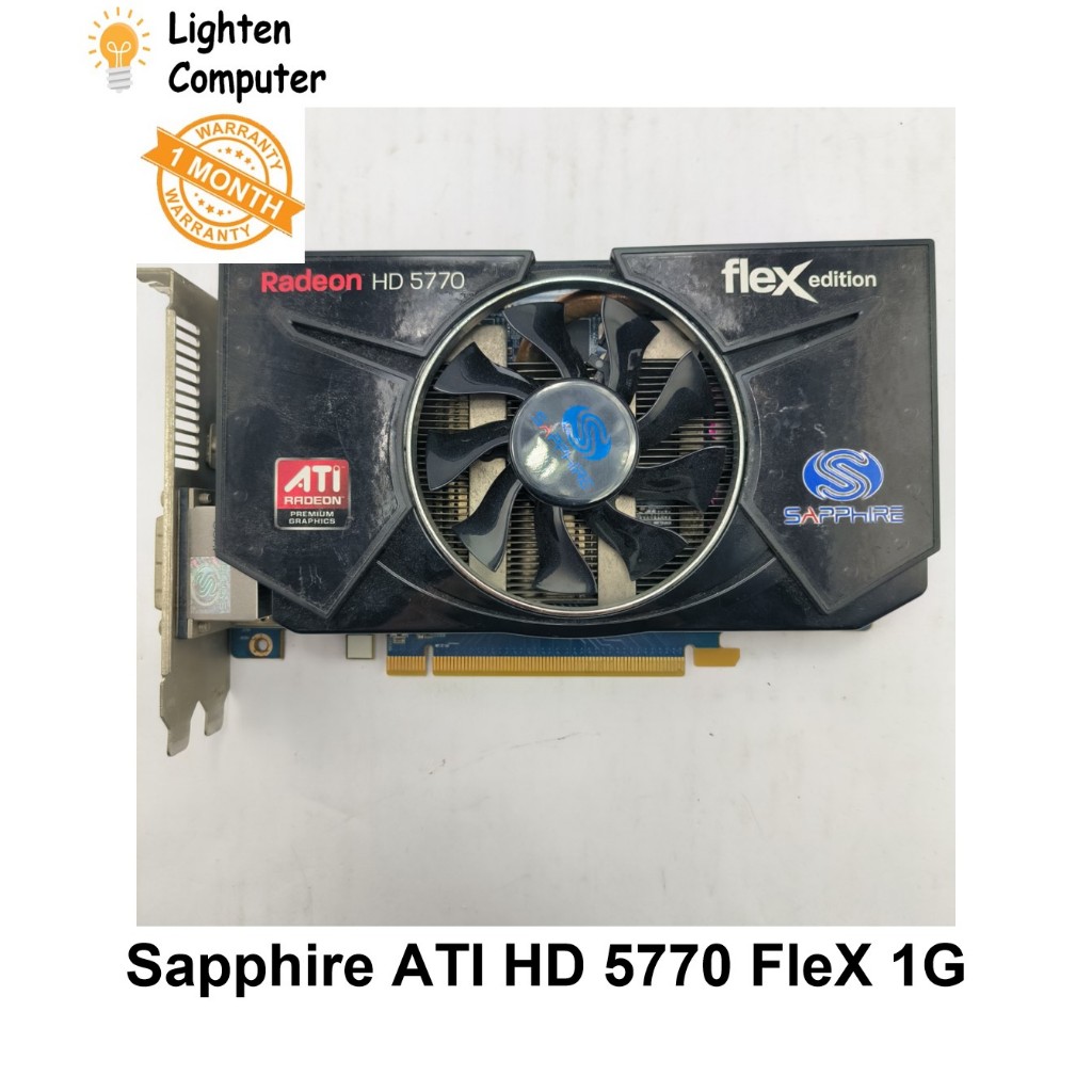 【USED】การ์ดจอ Ati HD 5770 FleX 1G 6 pin GDDR5 HD 5770 | Shopee Thailand