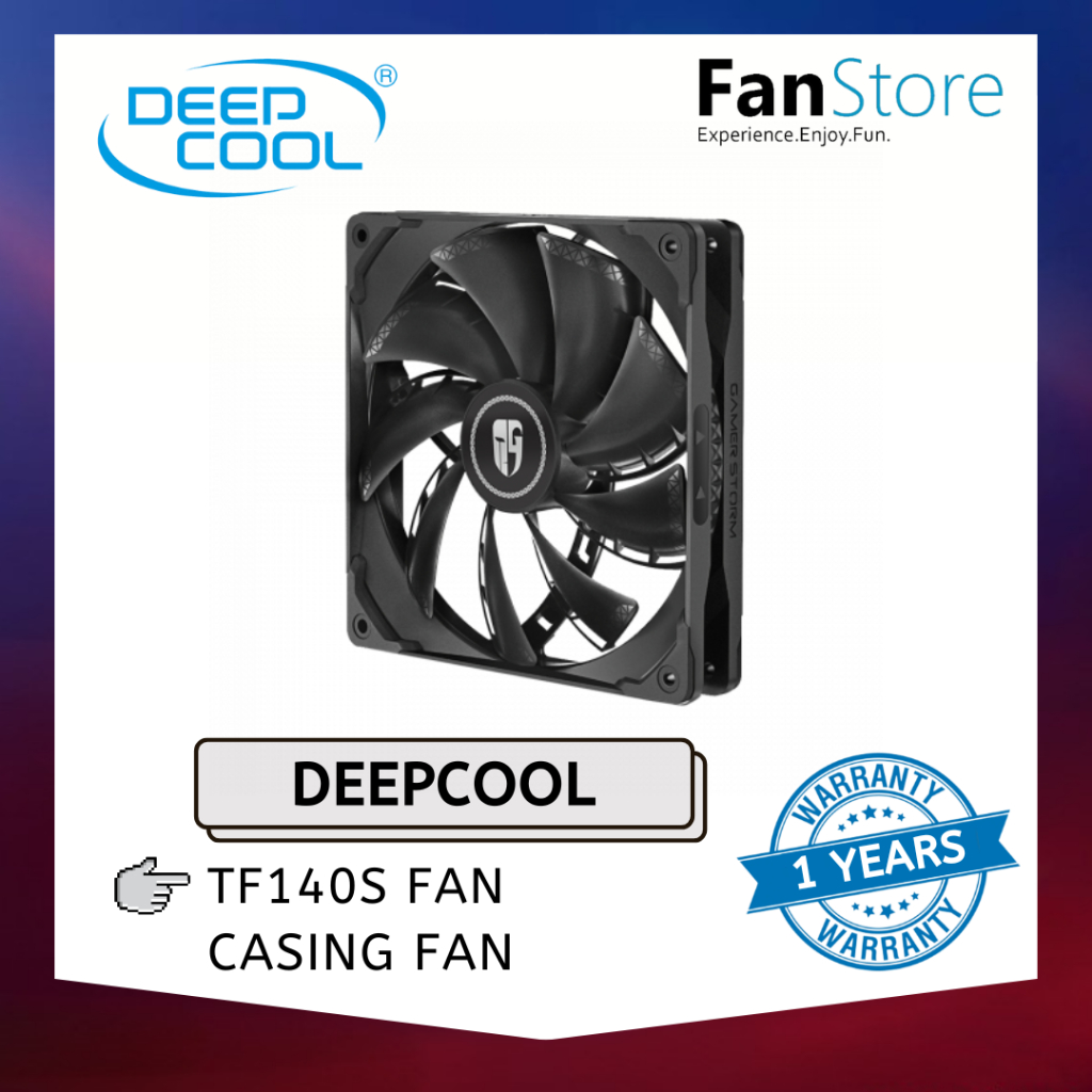 Fanstore DEEPCOOL TF140S พัดลม 3 IN 1 เคสพัดลม 140 มม. 1600 RPM พร้อม ...