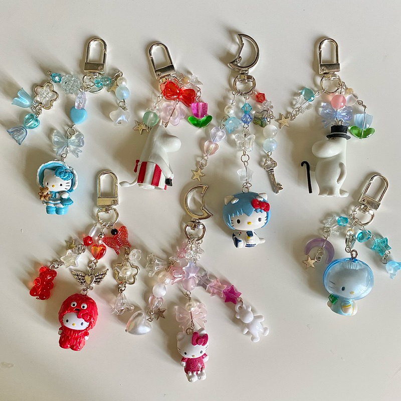 พวงกุญแจลูกปัด Moomin Hello Kitty | Shopee Thailand