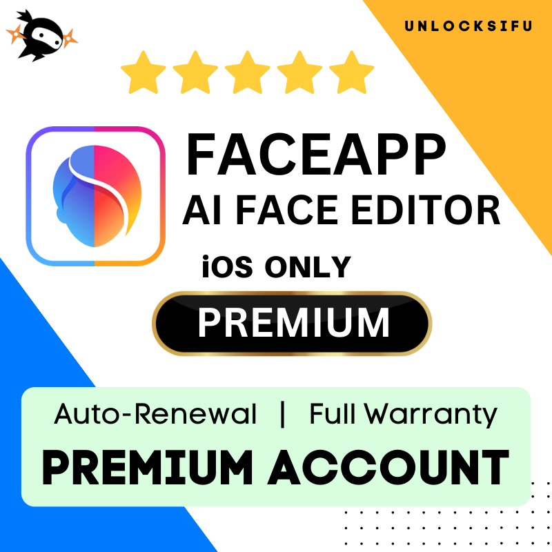 FaceApp Pro - AI Face Editor 9+ Photo Lifetime Full Feature IOS | Shopee Thailand