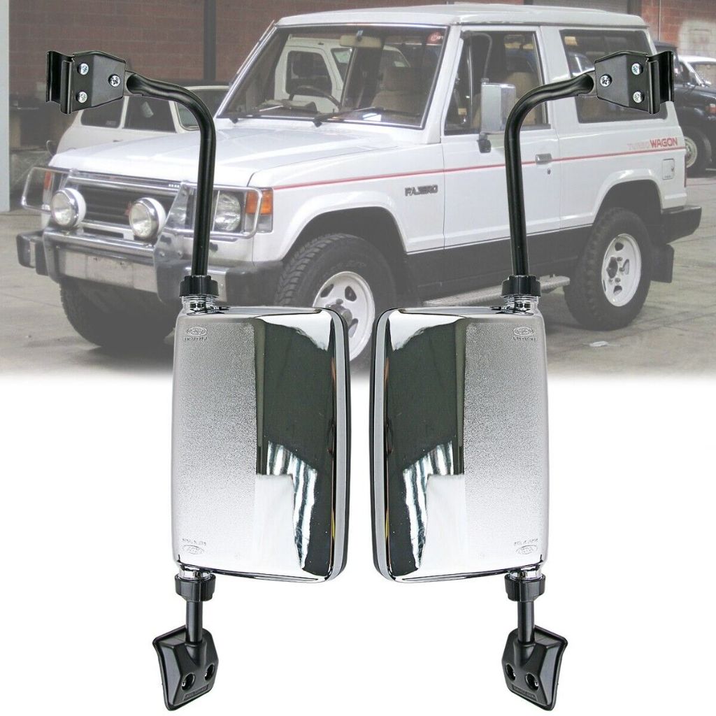 สําหรับ Mitsubishi Pajero L047 L049 82-91 ด้านหน้า Chrome คู่มือประตู ...
