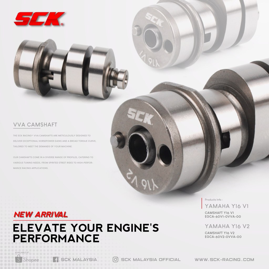 Sck RACING Y16ZR Y16 VVA RACING CAMSHAFT CAM SHAFT วาล์วตัวแปร (SHIFT ...