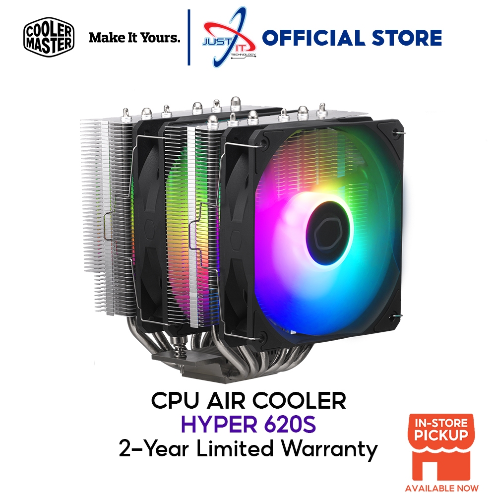 Cooler Master Hyper 620S ARGB CPU AIR Cooler - สีดํา RR-D6NA-17PA-R1 | Shopee Thailand