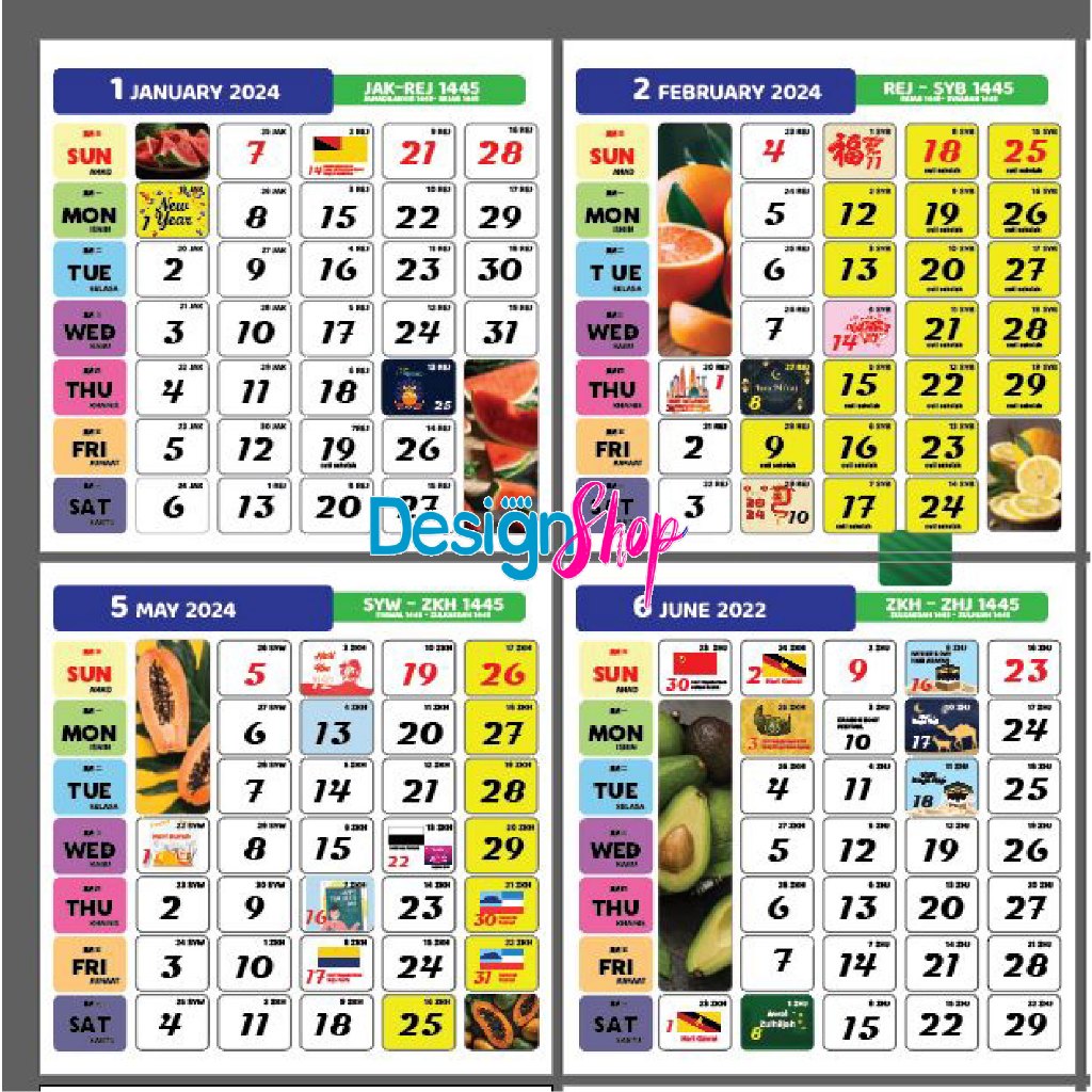 Tahun 2024 CALENDAR KUDA PDF DOWNLOAD คุณภาพสูง / HIGH RESOLUTION ...