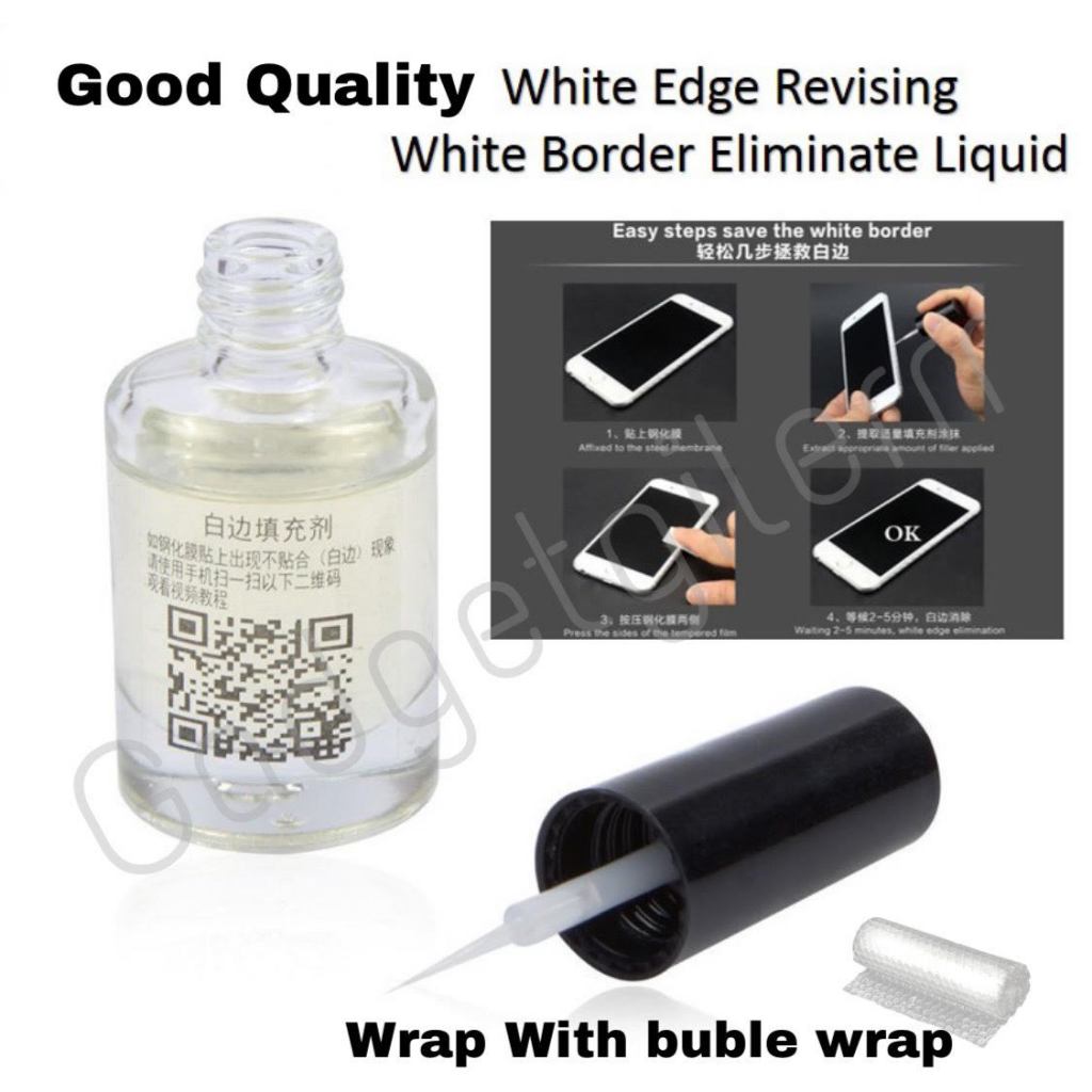 White Edge liquid Tempered Glass น้ํามันกันรอยหน้าจอ White Edge Remover ...